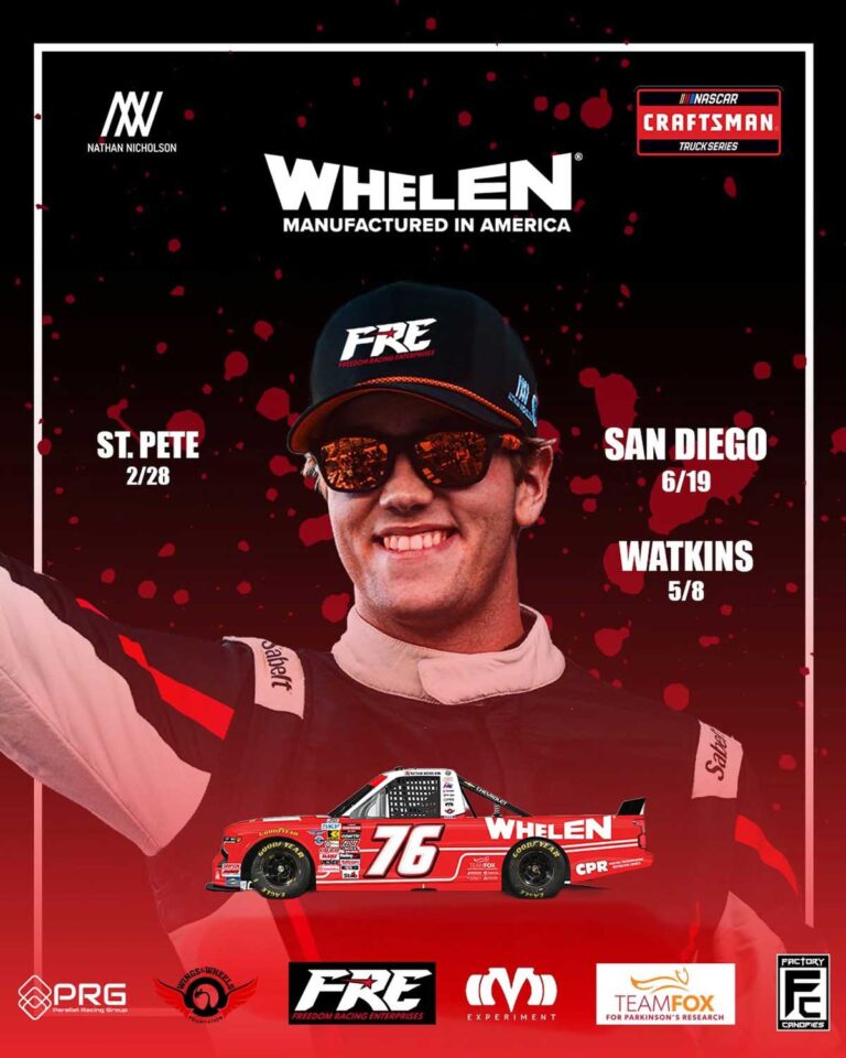 Nathan Nicholson to Make NASCAR Debut in 2026 - TeamWWF